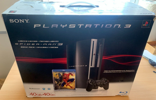 Sony PlayStation PS3 Fat Spiderman 3 Limited Edition 40GB Console In ...