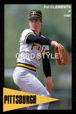Pat Clements - 1986 Pittsburgh Pirates - choose a size - color print | eBay