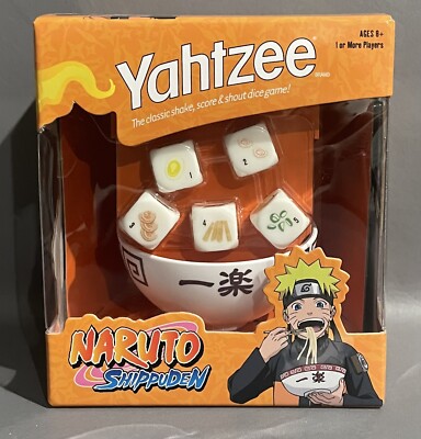 Naruto Shippuden Yahtzee Ramen Bowl Dice Game Hasbro 2022 | eBay