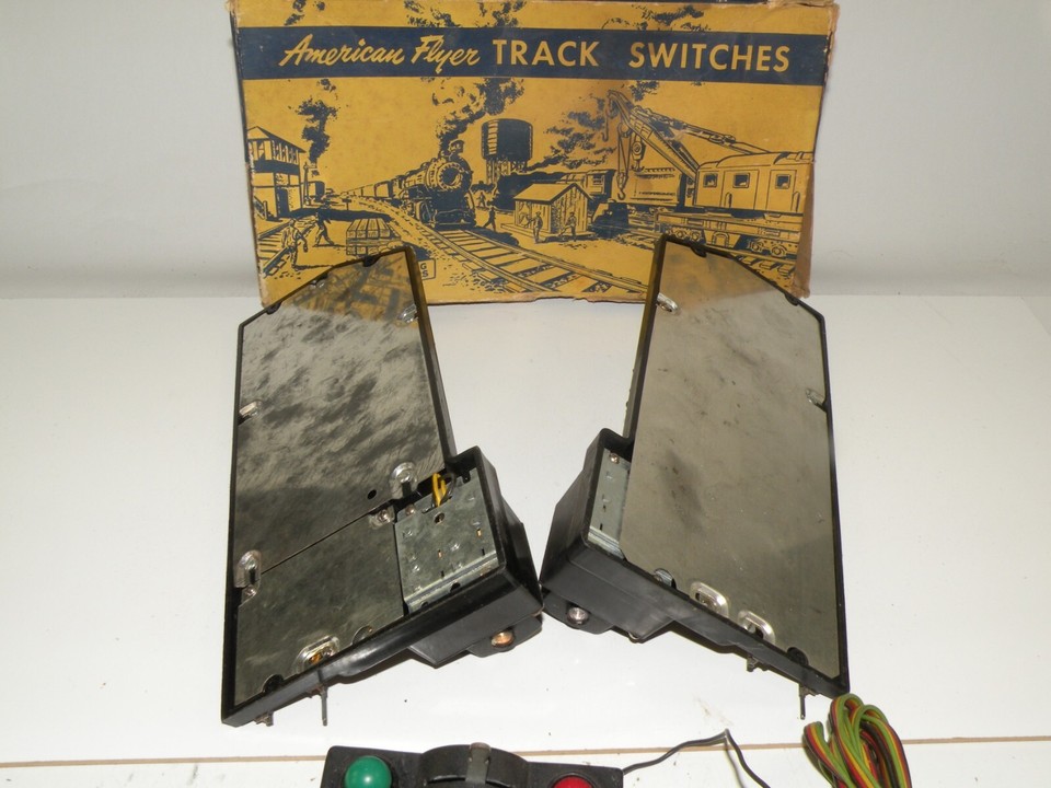 AF American Flyer Pair of Remote Switch Tracks w/ controller & box | eBay