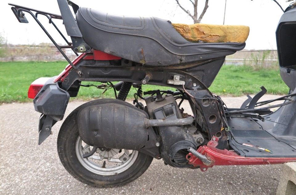 FRAME ONLY from a 1984 Honda Aero 80 NH80 Scooter Moped Part Out | eBay