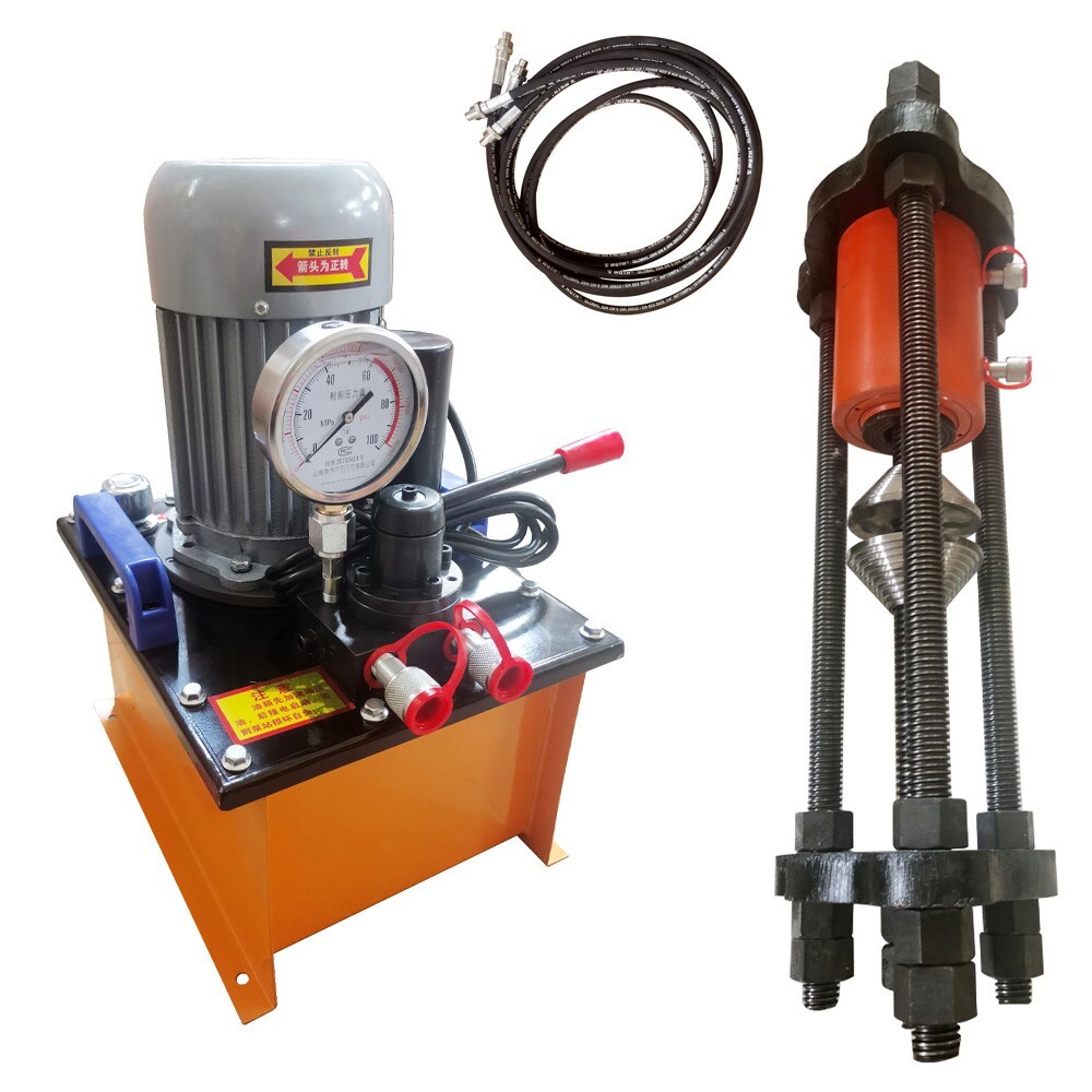 100T Excavator Chain Sleeve Track Pin Press Machine with 220V Hydraulic ...