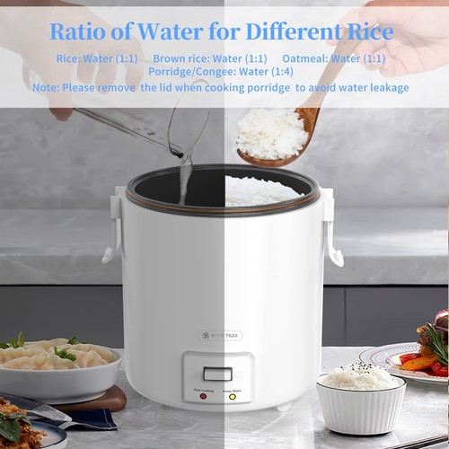 1.0l Mini Rice Cooker White Tiger Portable Travel Steamer Small 15 ...