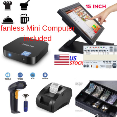 NEW mini Fanless PC Pole Display POS Point of Sale System Kit Retail ...