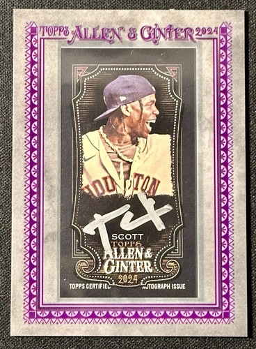 2024 Topps Allen & Ginter Travis Scott Black Silver Framed Mini Auto 27 ...