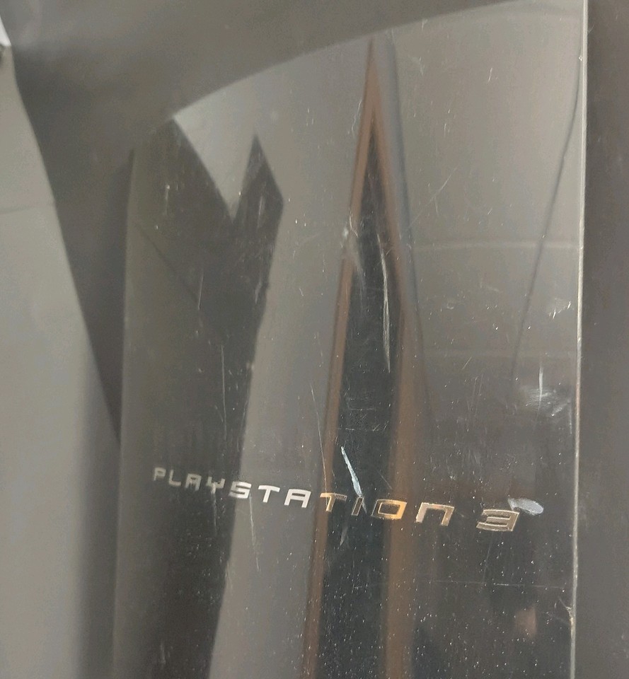 Backwards Compatible PS3 Plastic BAD SHAPE SCRATCHD UP SOME PAINT DUST ...