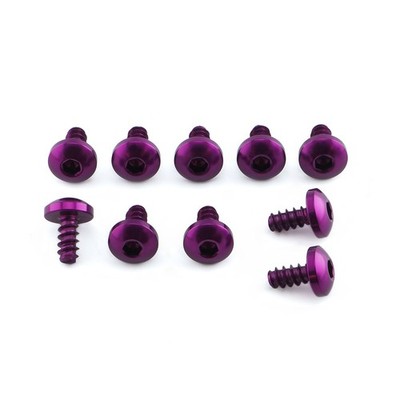 Aluminium Self Tapping Screw 5mm x 10mm x 10 Purple | Pro-Bolt | eBay UK