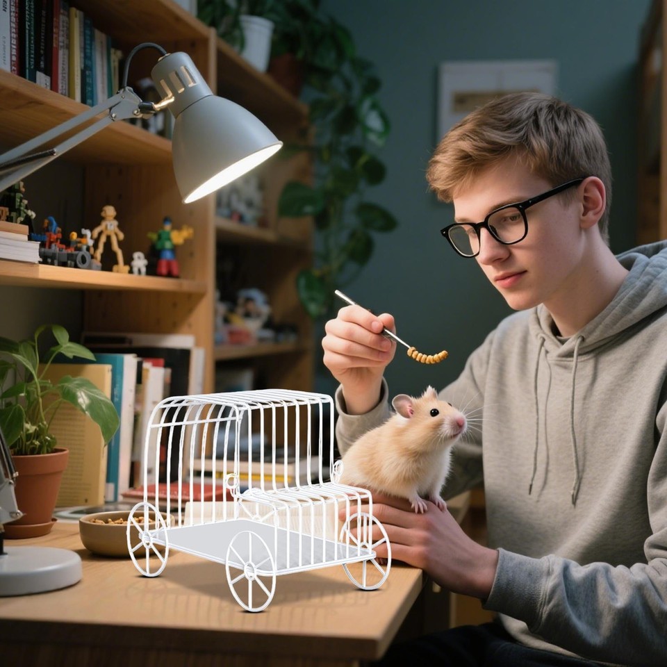 Hamster Hammock Iron Wire Mesh Hamster Toys Nest House Cage For ...