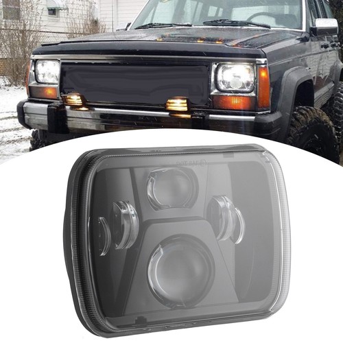 H4 7in LED Square Headlight High Brightness 12‑24V Headlamp Fits For | eBay