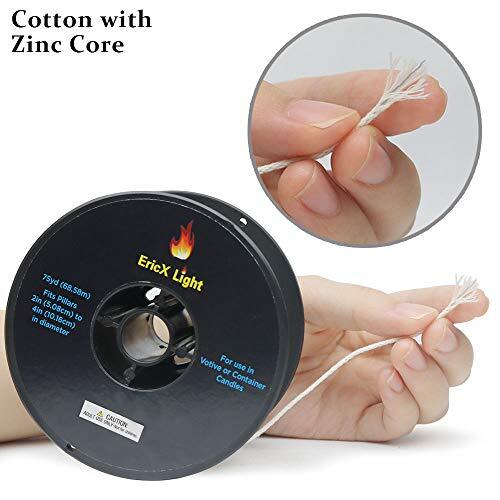 Zinc Core Candle Wick 225ft Spool Specialize for Votive or Container ...