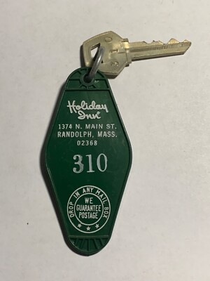 Holiday Inn Hotel Motel Room Key Fob with Key Randolph Massachusetts ...