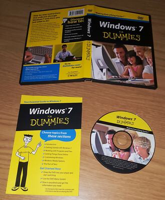 Windows 7 for Dummies DVD Help Educational How to 2009 PC Computer ...