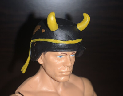 WWE Helmet With Horns Accessory Mattel Jakks Figure Prop Clothes 1/12 ...