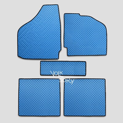 VW VOLKSWAGEN BEETLE RUBBER FLOOR MATS KARMANN GHIA TYPE 14 RHD BLUE | eBay