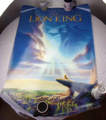 The Lion King Disney 1990s ORIGINAL movie theatre poster 40x27.25 ...