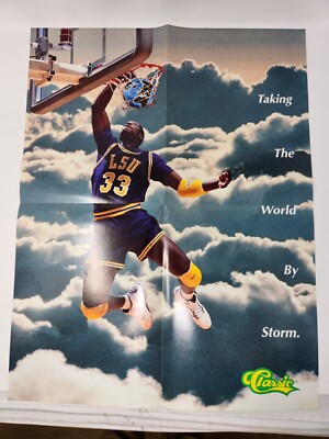 1992 Classic Basketball Shaq Shaquille O'Neal LSU Poster 22"x17" | eBay