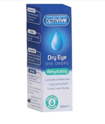 Optivive Dry Eye Rehydrating Eye Drops 10ml | eBay UK