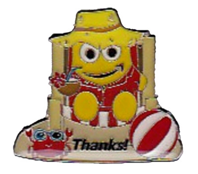 Amazon PECCY "Thanks" from the beach Employee Pin RARE | eBay