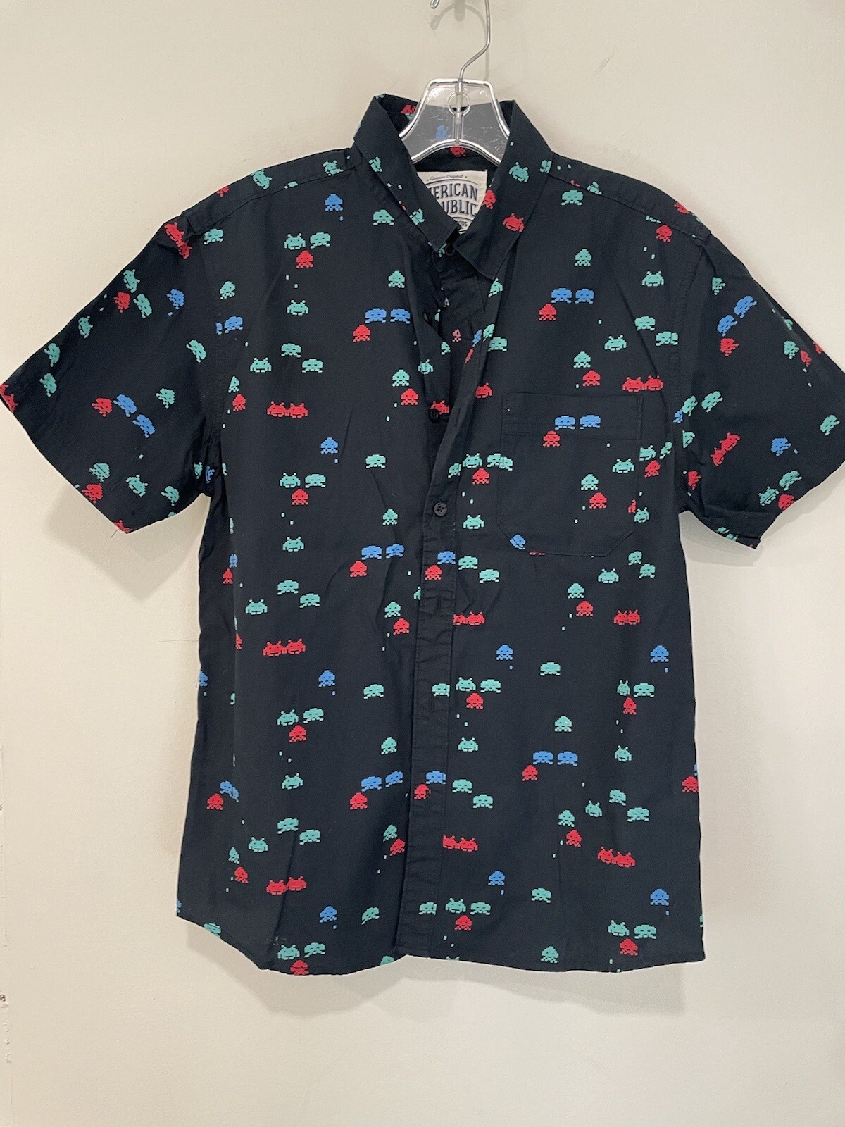 (LOT OF 2) American Republic Space Invaders AND Denim & Flower Santa ...