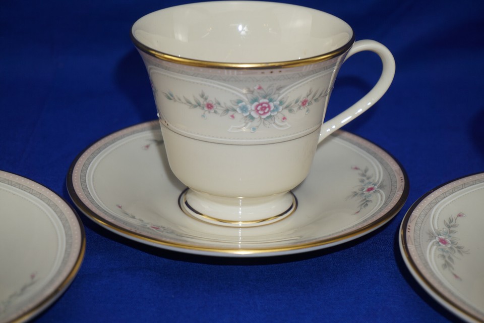 Lenox Riverdale (3) Cups, 3 1/8" & (3) Saucers, 5 7/8", NWT | eBay