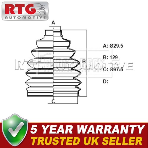 Front Outer CV Joint Boot Set Fits Mercedes A-Class B-Class GLA CLA ...