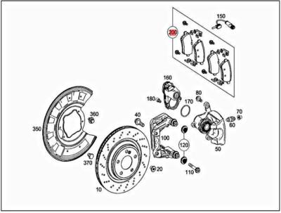 Genuine MERCEDES X222 R231 S-CLASS W222 Ts disk brake pad 0084200720 | eBay