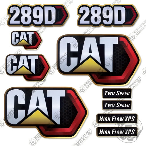Fits Caterpillar 289D Decal Kit (CUSTOM) Skid Steer - 7 YEAR 3M OUTDOOR ...
