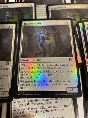 MTG MH3 Hexgold Slith Foil x4 Playset Modern Horizons 3 Common # 0030 ...