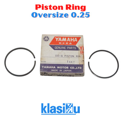 GENUINE YAMAHA V80 BW80 PW80 OVER SIZE 0.25 PISTON ANELLO NOS 5T0-11610 ...