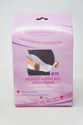 Gabrialla Maternity Support Belt, Cinturon De Maternidad, MS-96 White ...