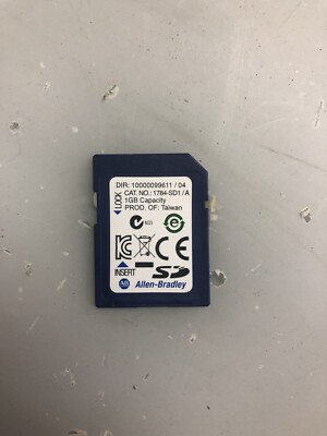 Allen Bradley 1784-SD1 | 1GB Secure Digital Memory Card SD Card | eBay