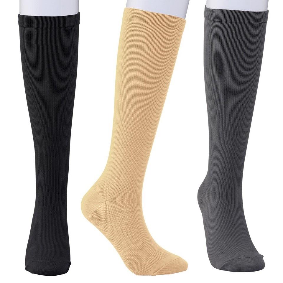 Mild-Compression Knee Highs Socks for Women or Men, Soothes Tired ...