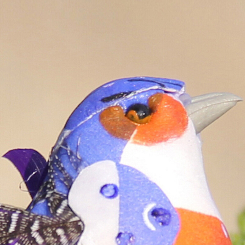 Cute fake birds artificial feather foam doves wedding decoration ...