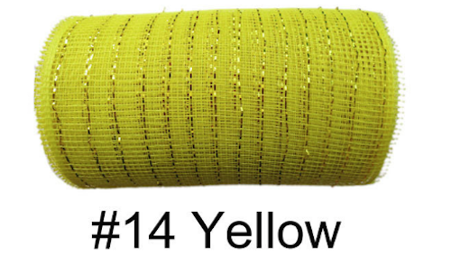 6"x5 yd Deco Mesh Roll Metallic Spring Easter Floral Craft Wreath ...