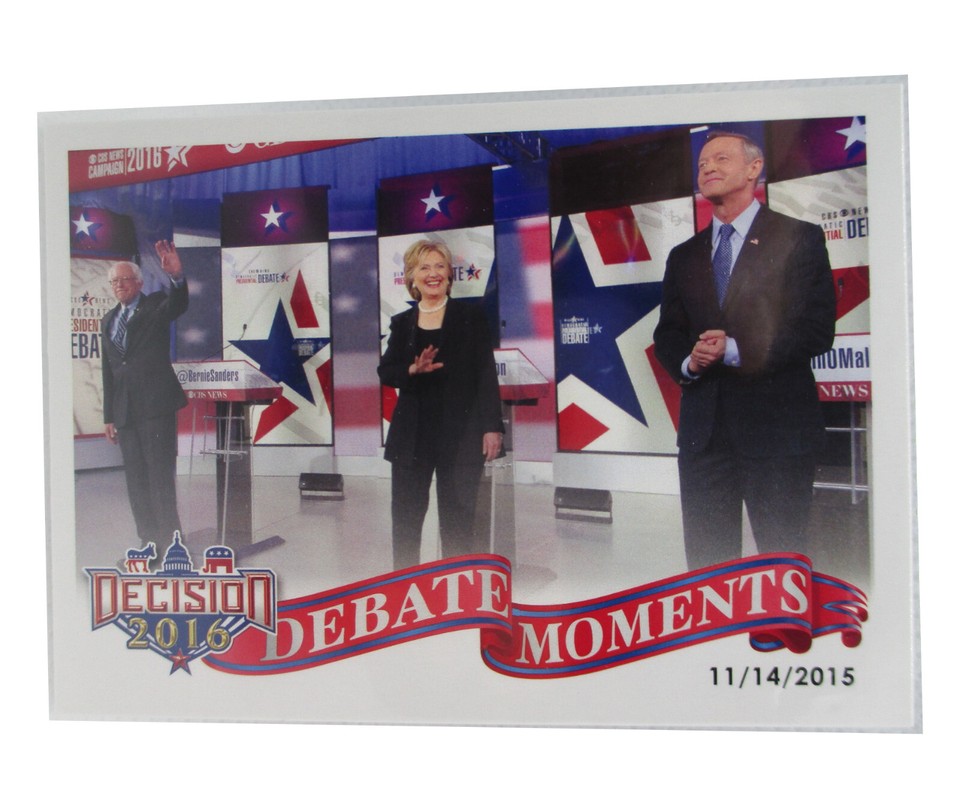 Decision 2016 Complete DEBATE MOMENTS Political Trading Cards Set ...