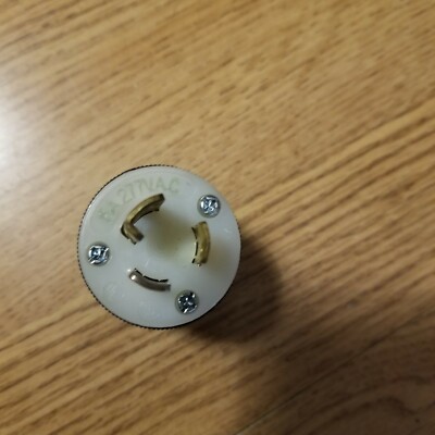 Hubbell HBL4770C Electrical Plug Twist Lock Insulated Grip 2P 3W 15 Amp ...