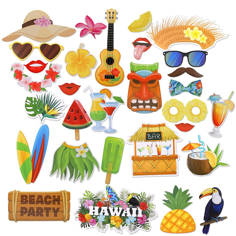 Funny Party Props Photo Booth Moustache Birthday Wedding Selfie ...