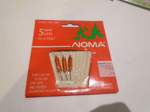 3 - 3.5-4 V Flasher Bulbs 35 to 50 to 100 light sets Noma Replacement ...