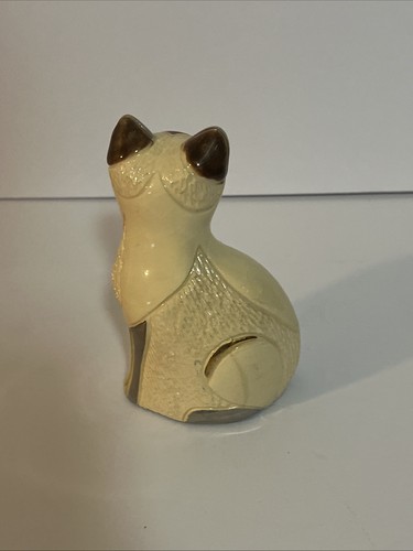 Rinconada DeRosa Silver Anniversary Siamese Cat Figurine 760 w/Gold ...