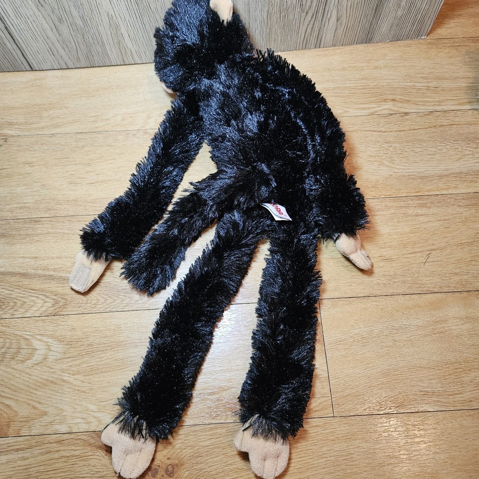Aurora Black long limbed monkey soft toy plush Long Ape Chimp Hanging ...