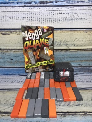 Jenga Quake Game, Hasbro Gaming, Earthquake Shaking Vibrating Tested ...