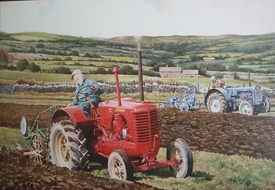 Tractor greeting card -Massey Harris pacemaker 1936-1939 and Case ...
