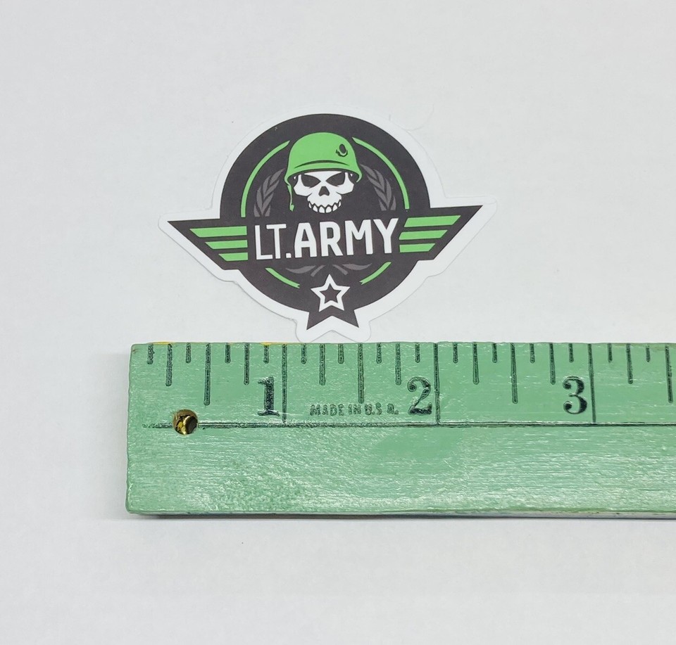 “Lt. Army” Sticker Skull Helmet Military Veteran USA Decal Vinyl ...