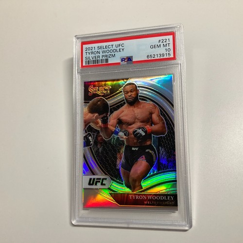 Tyron Woodley 2021 Panini Select UFC Octagonside Silver Prizm Card #221 ...