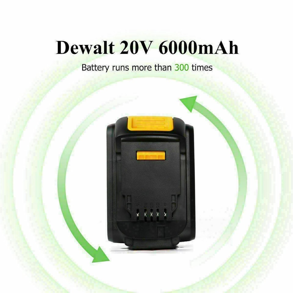 1～2Pack For Dewalt 20V 20 Volt Max 5AH Lithium Battery DCB206-2 DCB205 ...