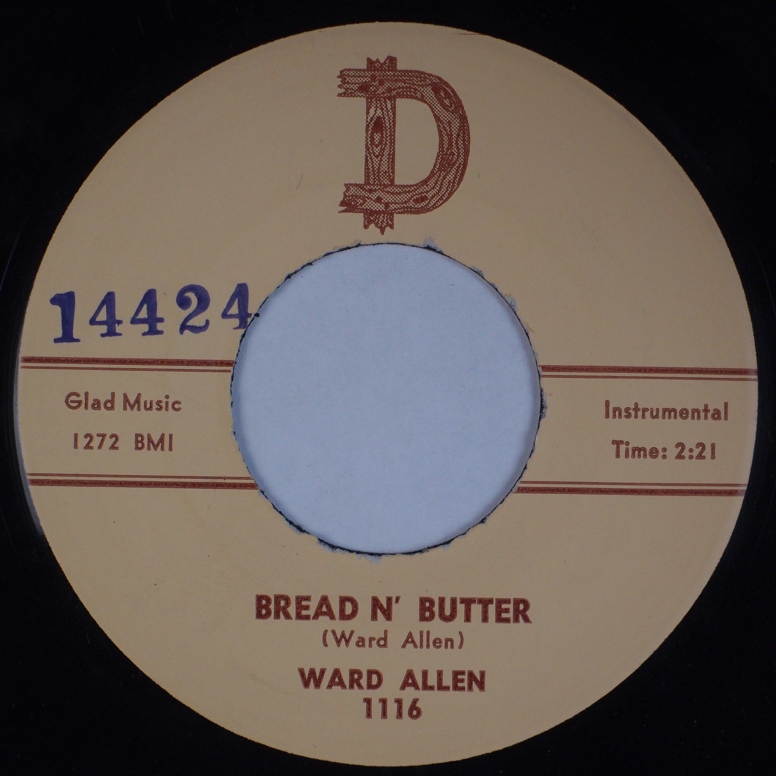 WARD ALLEN: Bread N’ Butter US D ’59 Western Swing Country 45 NM- MP3 ...