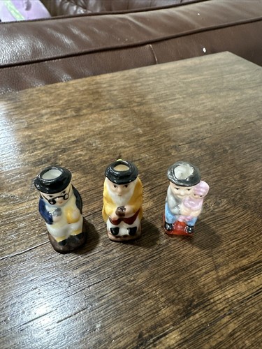 Set of 3 Vintage Shackman Miniature Porcelain Charles Dickens Toby Mugs ...