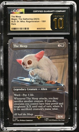 THE MEEP Secret Lair Dr. Who Rare CGC Pristine 10 MTG EDH [Nostalgium ...
