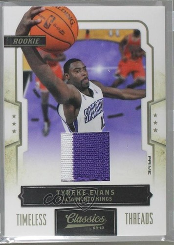 2009-10 Panini Classics - Rookie Tyreke Evans #164 Timeless Threads ...