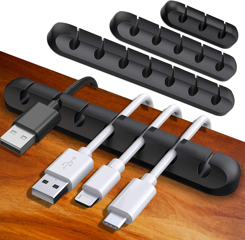 Nexttrenddot Cable Holder Clips, 3-Pack Cable Management Cord Organizer ...